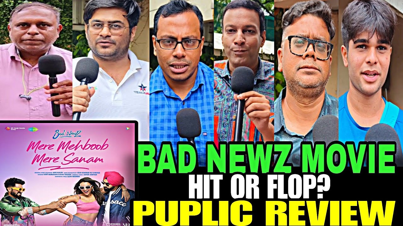 Bad Newz !! First Day First Show Public Review Bad newz movie Review ...