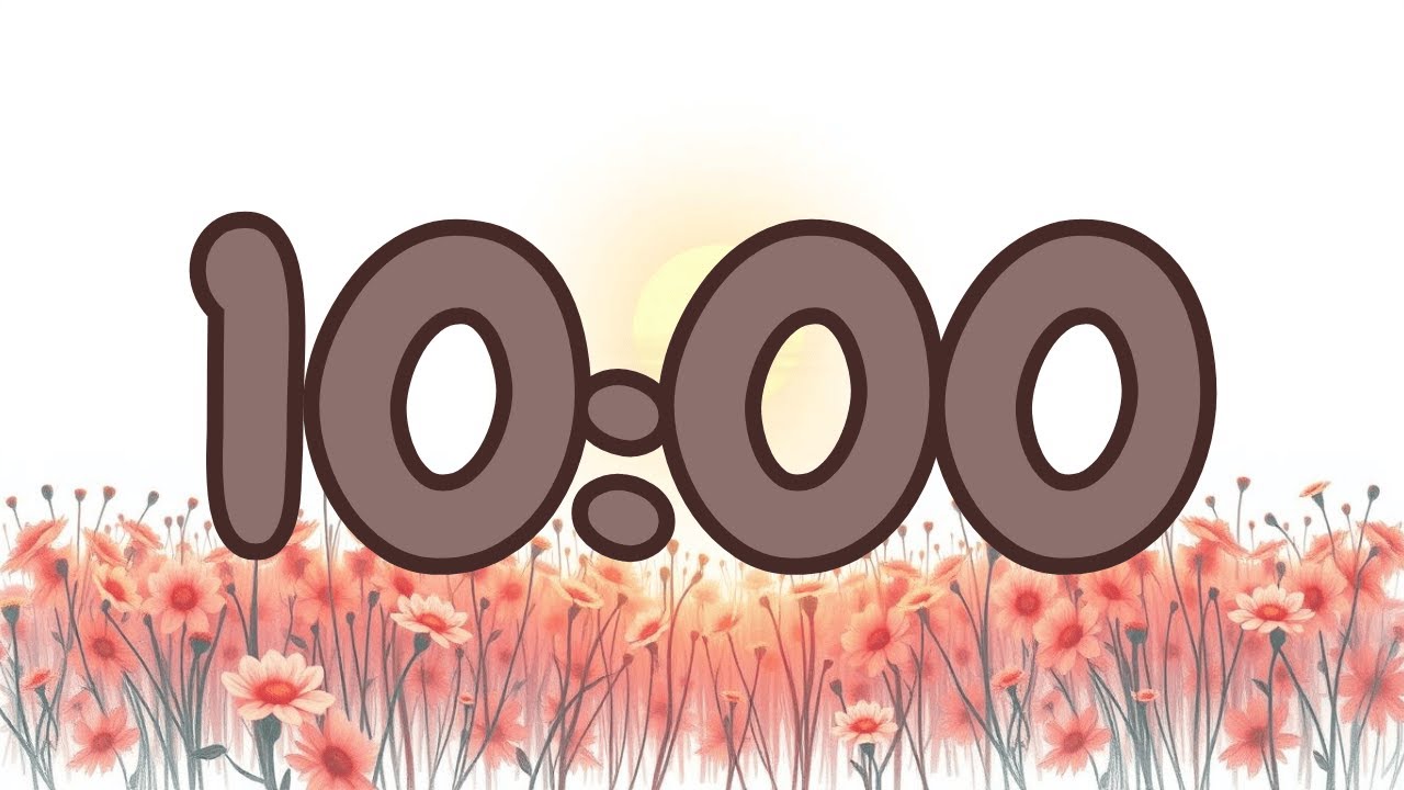 10 Minute Countdown Timer | Cozy Morning Calm | Gentle Lo-fi Music ...