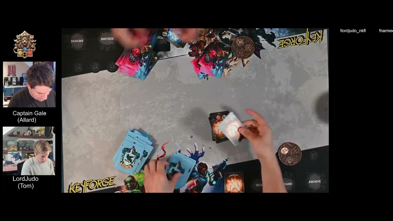 Keyforge Aember skies/Tokens of change with Harmed and CaptainGale ...