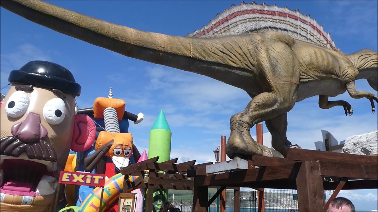 STEAM TRAINS AND A DINOSAUR AT SWANAGE 25 APRIL 2019 - YouTube