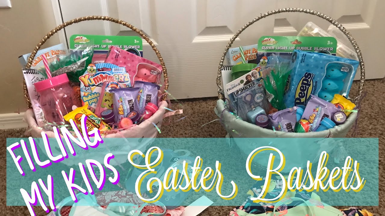 FILL MY KIDS EASTER BASKETS WITH ME // KIDS EASTER BASKETS 2020 ...