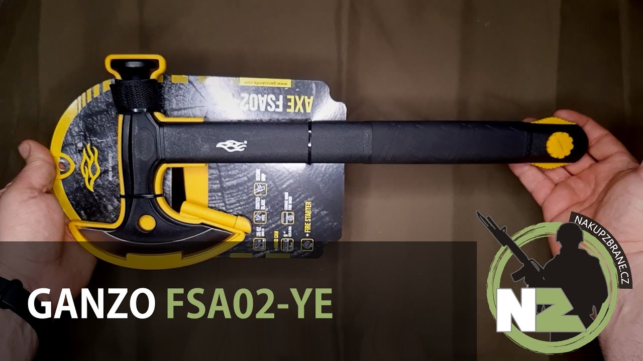 GANZO FBKNIFE AXE 2 FSA02-YE - YouTube
