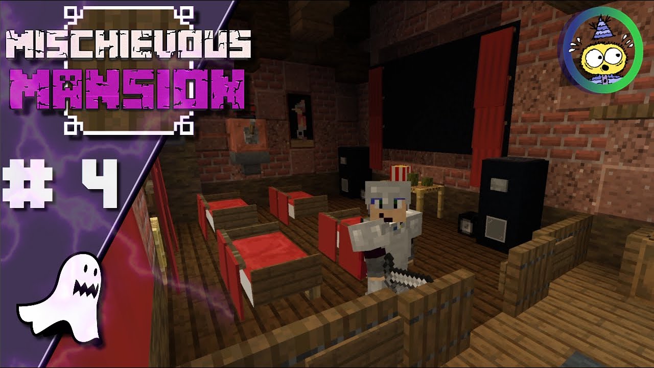 🏡 MISCHIEVOUS MANSION | Ep. #4 : Cinéma privatif ! Map Aventure Minecraft avec ArMath - YouTube