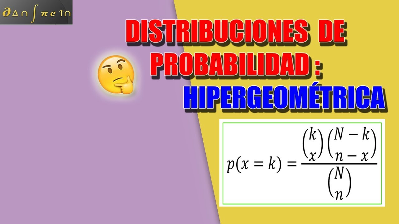 Cómo desarrollar la distribución hipergeométrica Estadistica - YouTube
