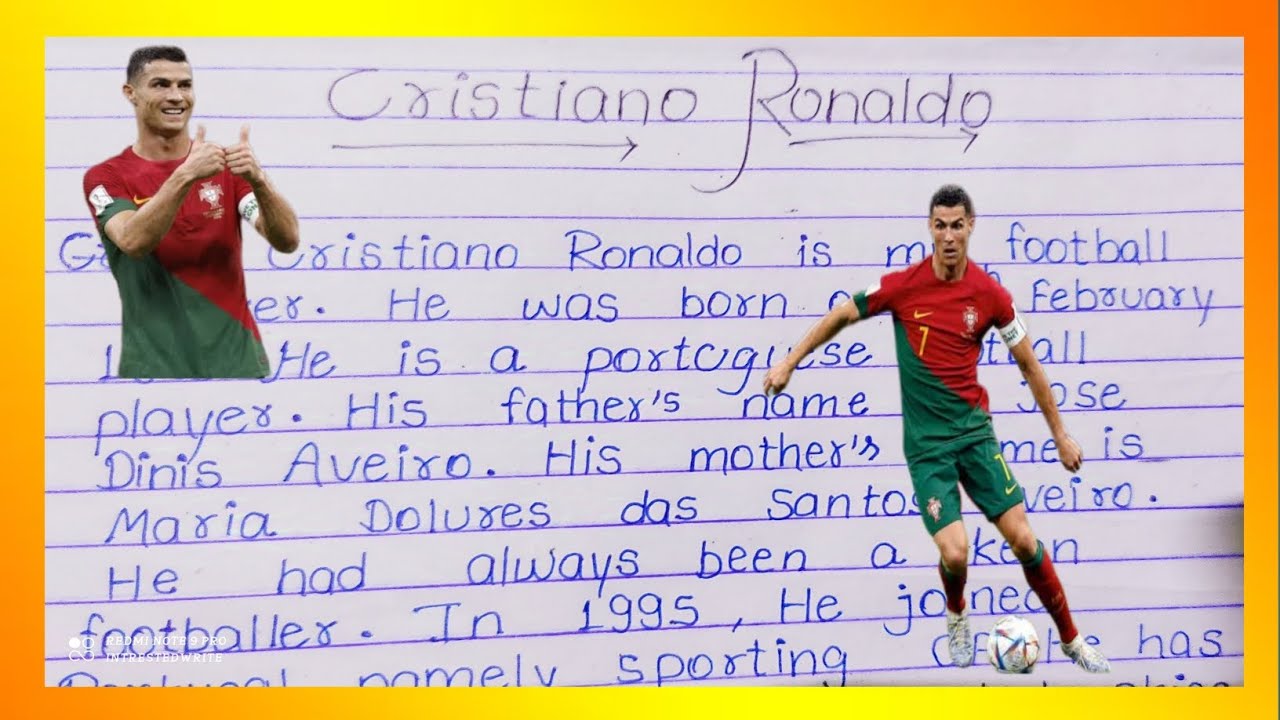 Cristiano ronaldo on essays in English ||Cristiano Rinaldo|| #viral # ...