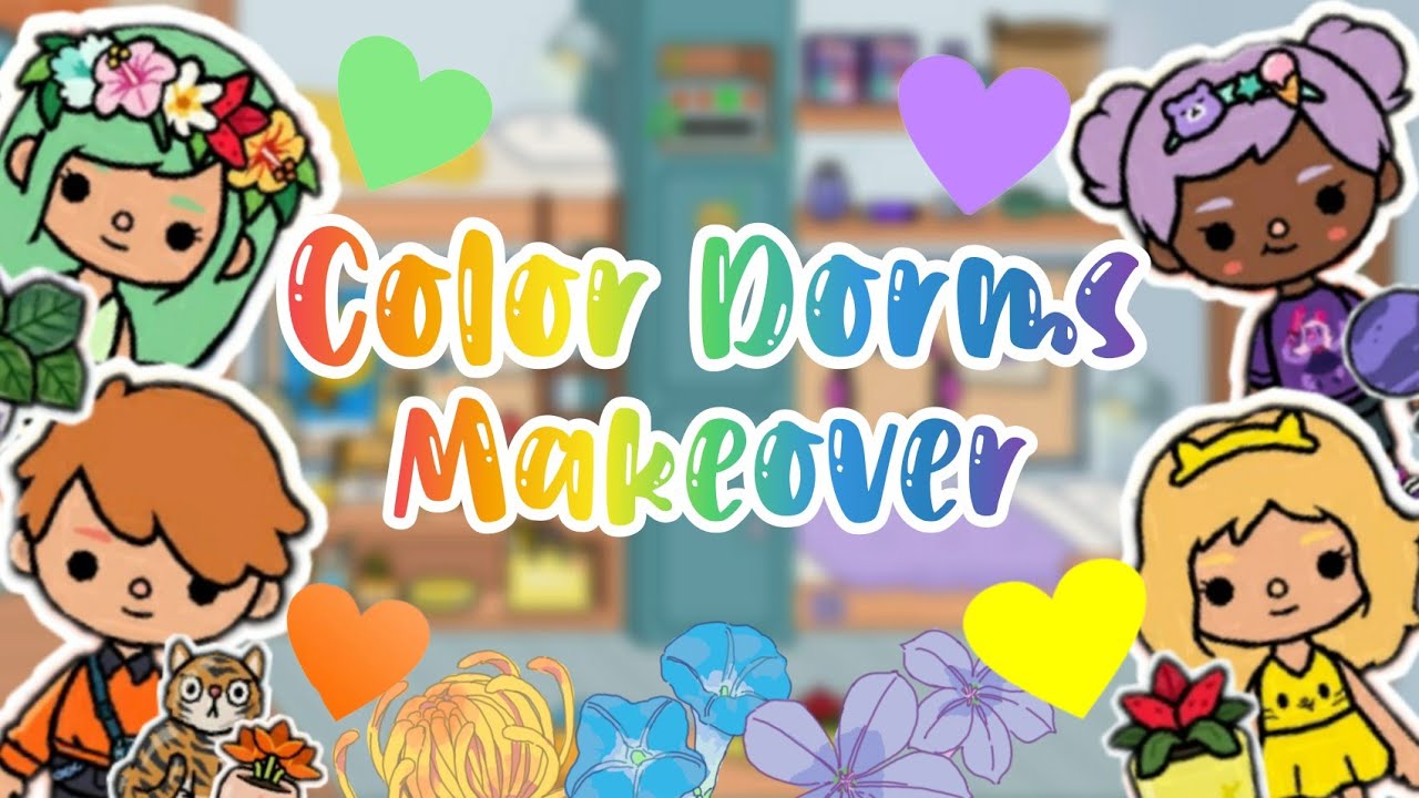 Color dorms Makeover Challange!💖💫|Toca life - YouTube