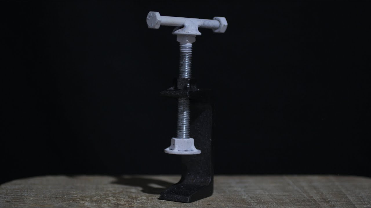 How to make a small C clamp - YouTube