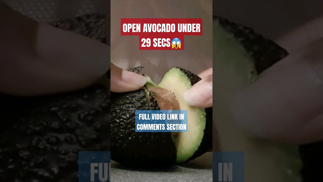 YOU ARE DOING IT WRONG🤣HOW TO OPEN AVOCADO. CUT OPEN AVOcado easy - YouTube