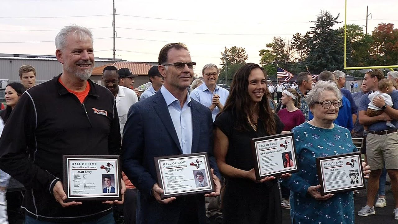 Osseo Inducts Four New Members into Athletic Hall of Fame - YouTube
