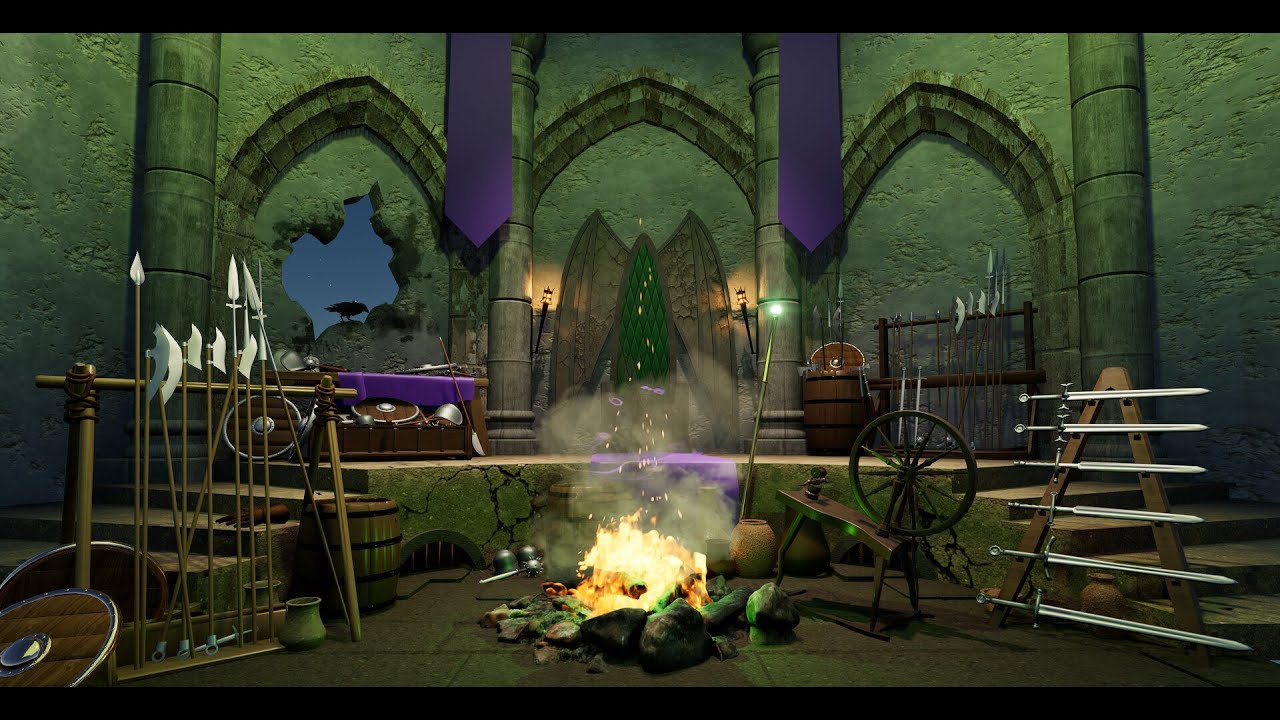 Warm and Cozy Fireplace Ambience - Sleeping Beauty - Maleficent - YouTube