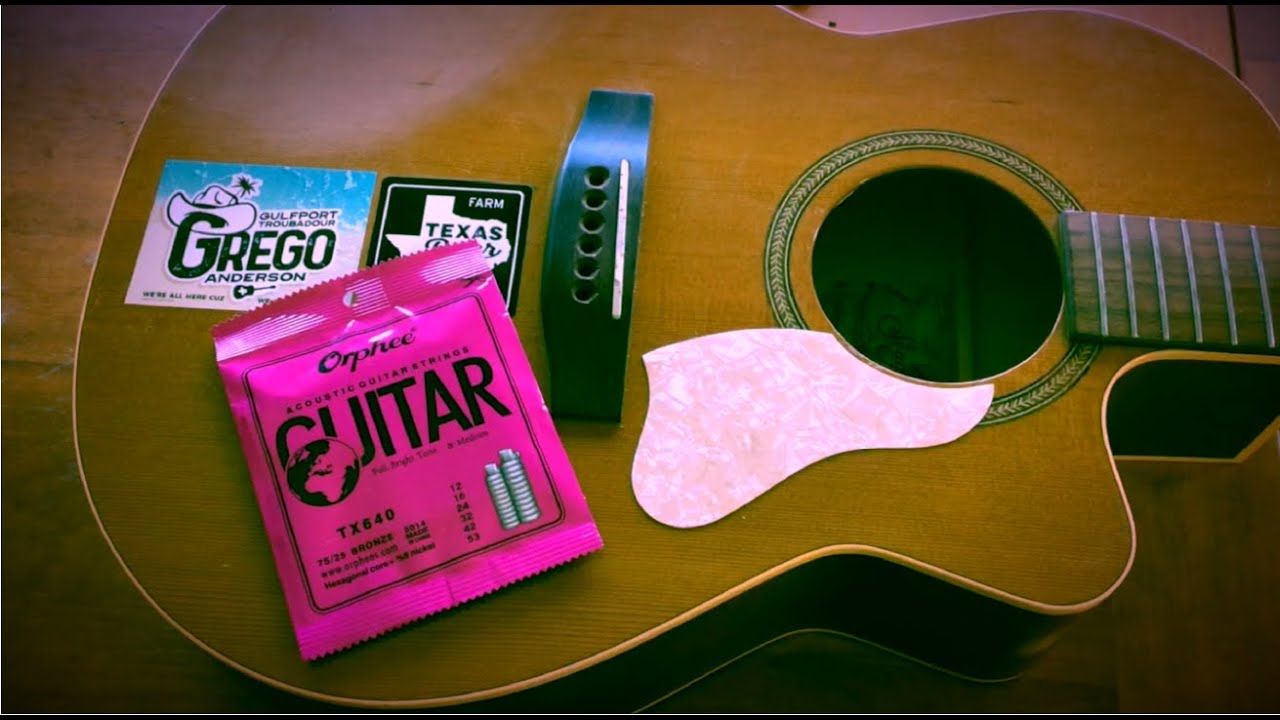 I review the cheapest acoustic guitar strings on TEMU - Orphee! - YouTube