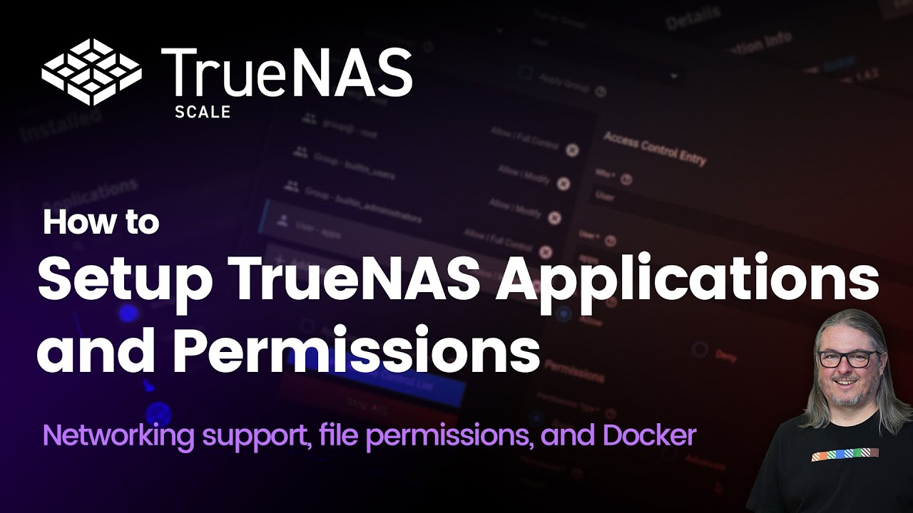 How To Setup TrueNAS SCALE Applications and Permissions - YouTube