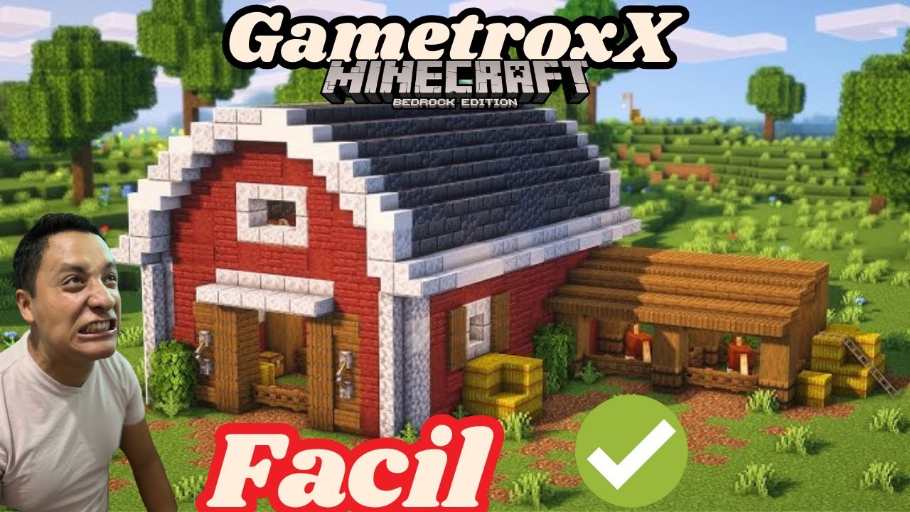 Minecraft | Cómo construir un granero para animales | Tutorial // GametroxX //2025 - YouTube