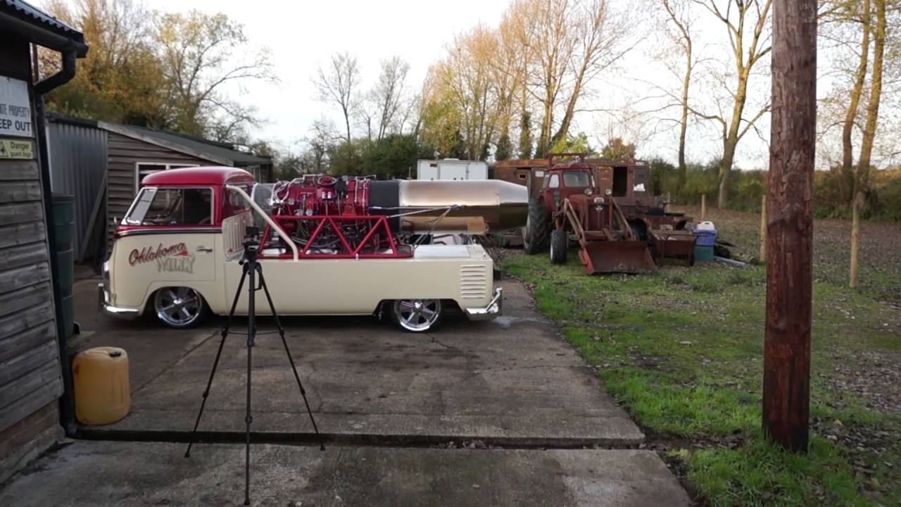 Oklahoma Willy 1958 VW Pickup truck with Rolls Royce jet engine with ...