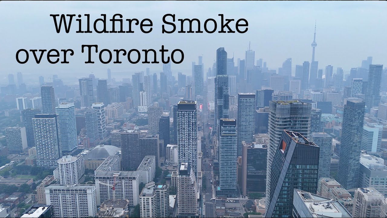 Wildfire Smoke over Toronto - DJI Mini 4 Pro - 4K Cinematic - YouTube