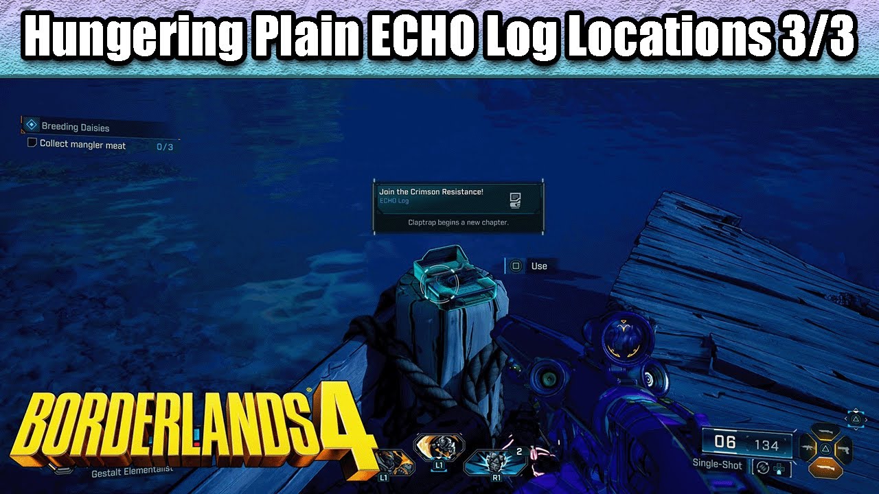 Hungering Plain ECHO Log Collectible Locations 3/3 | Borderlands 4 ...