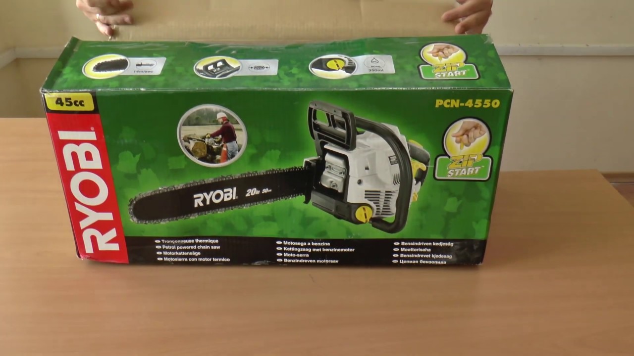 Обзор Бензопилы Ryobi PCN-4550 45cc | Интернет магазин Nova Store - YouTube