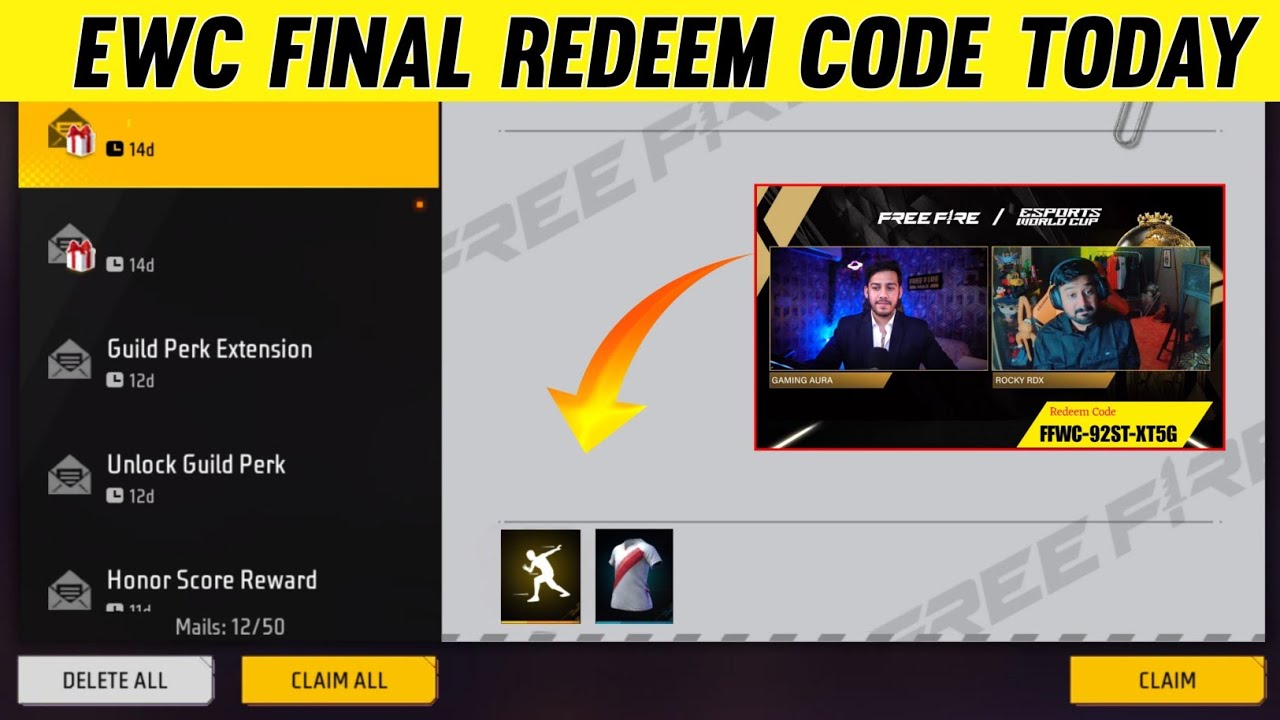 EWC Redeem Code Today | Esports World Cup 2025 | Grand Final - YouTube