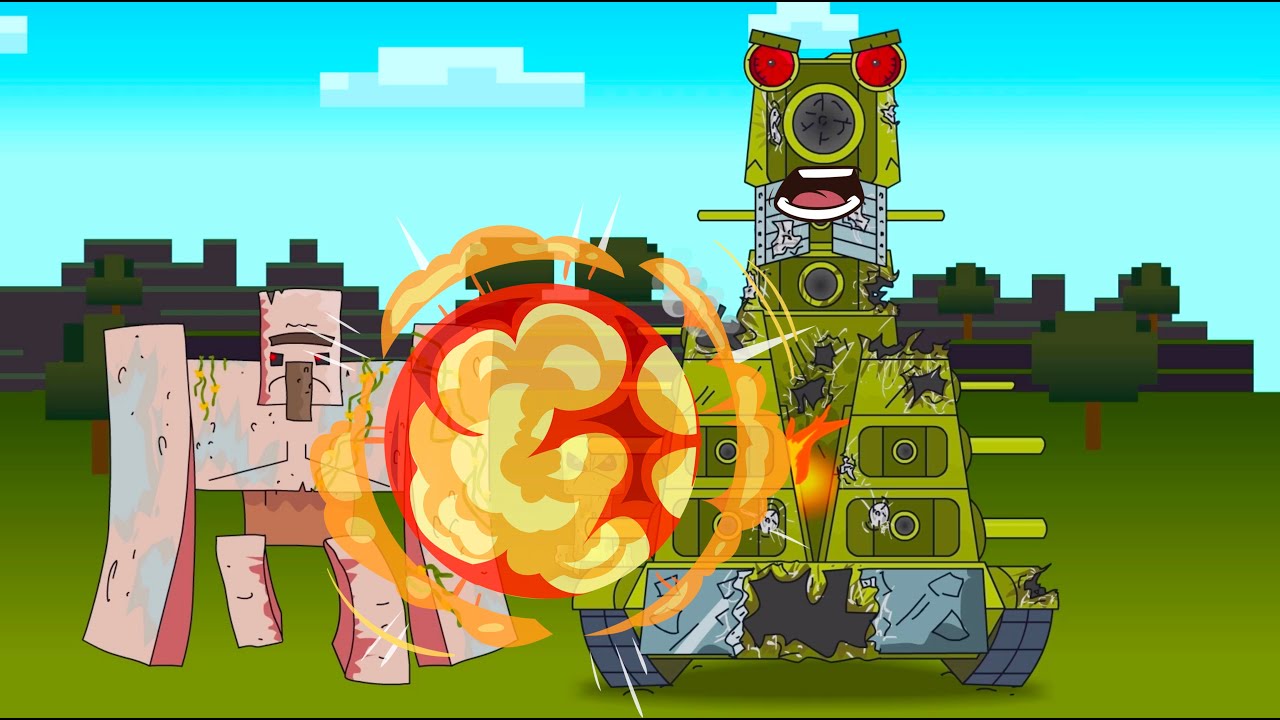 Tank di dunia minecraft. Pertempuran tank kartun. Tank kartun garand ...