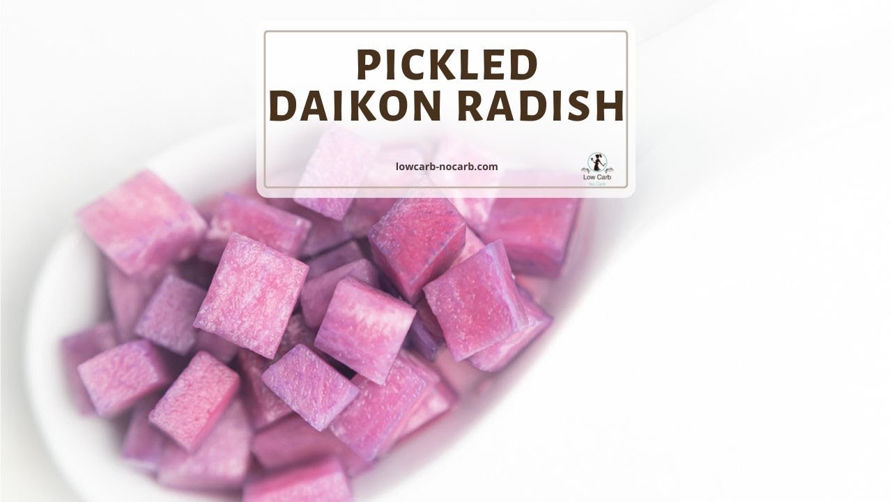 Purple Pickled Daikon Radish Recipe - YouTube