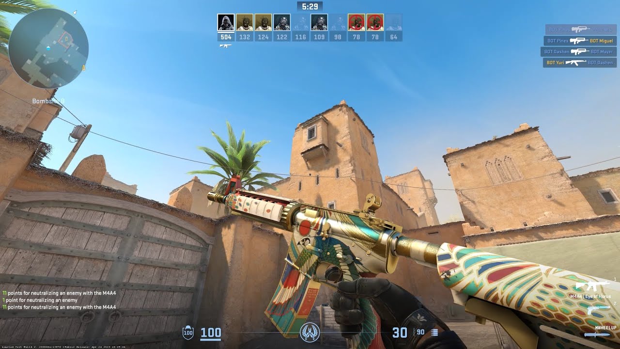 Counter-Strike 2 | M4A4 Eye Of Horus - Gameplay - YouTube