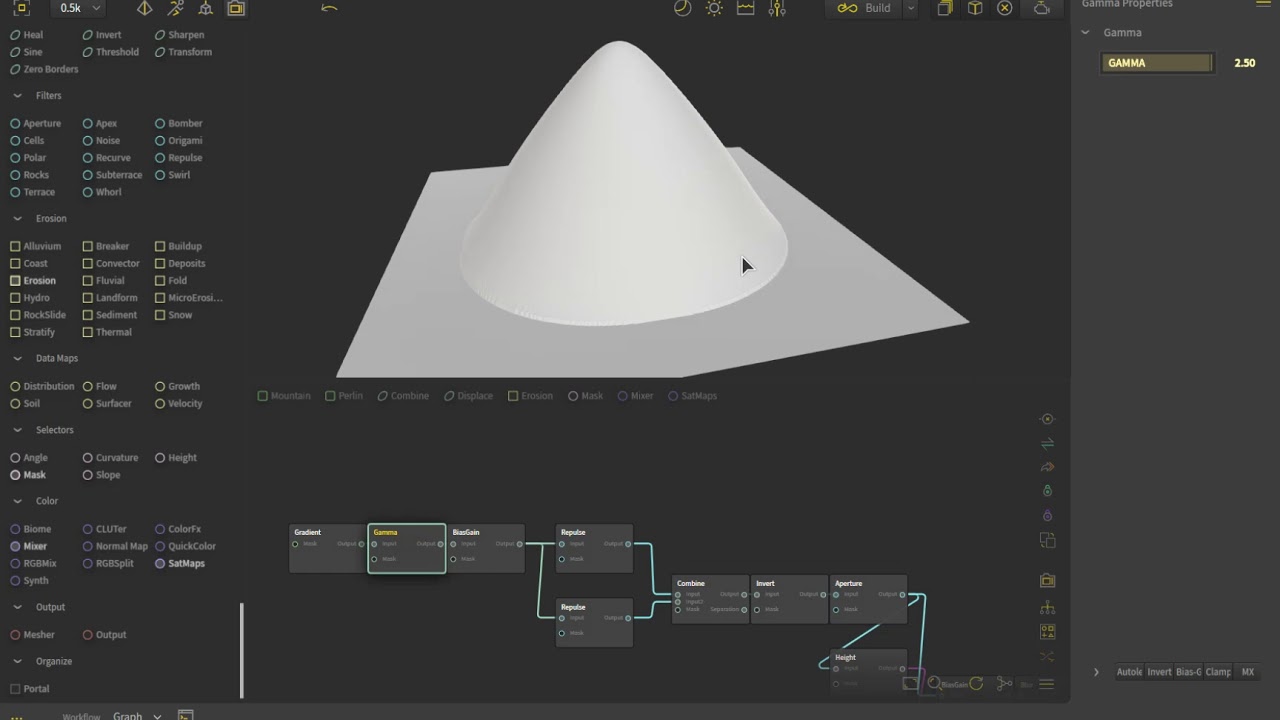 Quadspinner Gaea Exploring Ways to make a Crater - YouTube