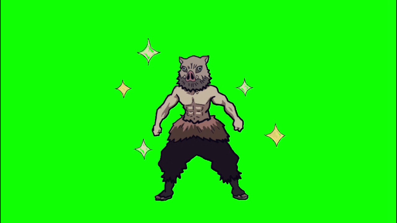 ️GREEN SCREEN EFFECTS: Inosuke Hashibira | Kimetsu no yaiba Wiki ...