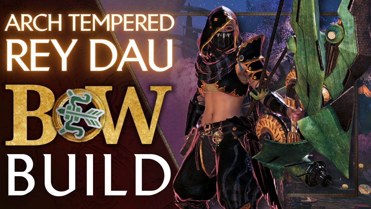 Arch Tempered Rey Dau Build - Endgame Bow Build - Monster Hunter Wilds - YouTube