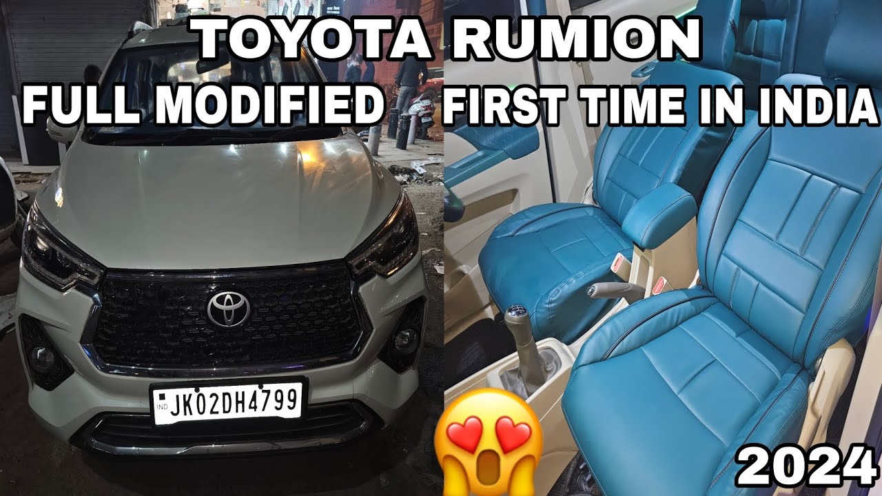TOYOTA RUMION Full Modified.Cyan colour interior, projector, connecting ...
