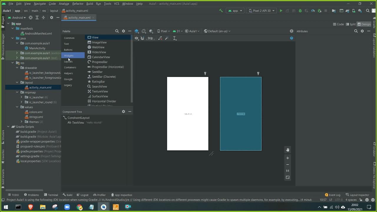 Android Studio 2021 - Aula 1 - Criando um Projeto - YouTube
