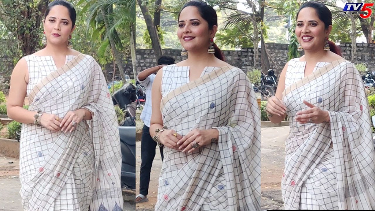 Anasuya Bharadwaj Spotted At Razakar Movie Song Launch | Anasuya Latest ...
