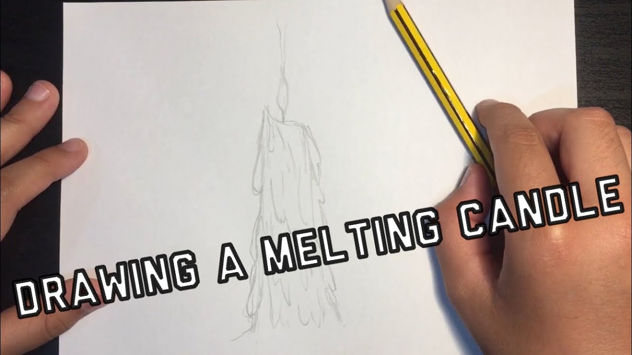 Drawing a Melting Candle - YouTube