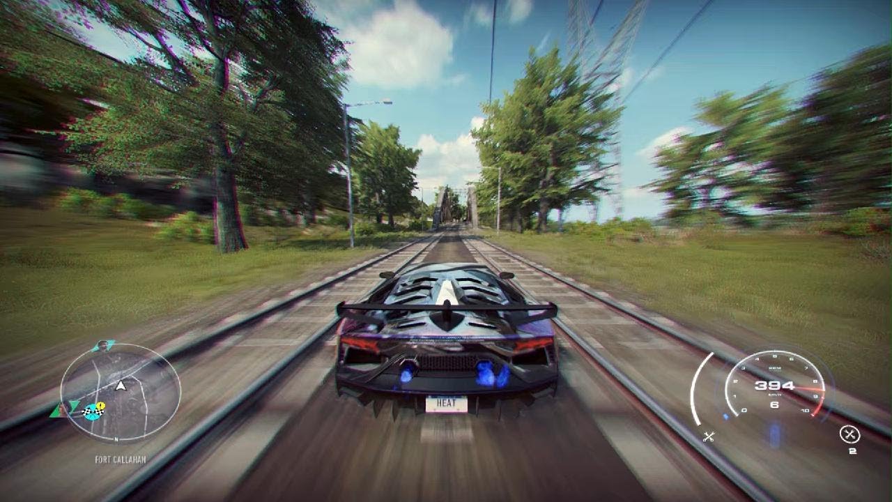 Need for Speed Heat - Top speed Lamborghini Aventador 394Km/h - YouTube