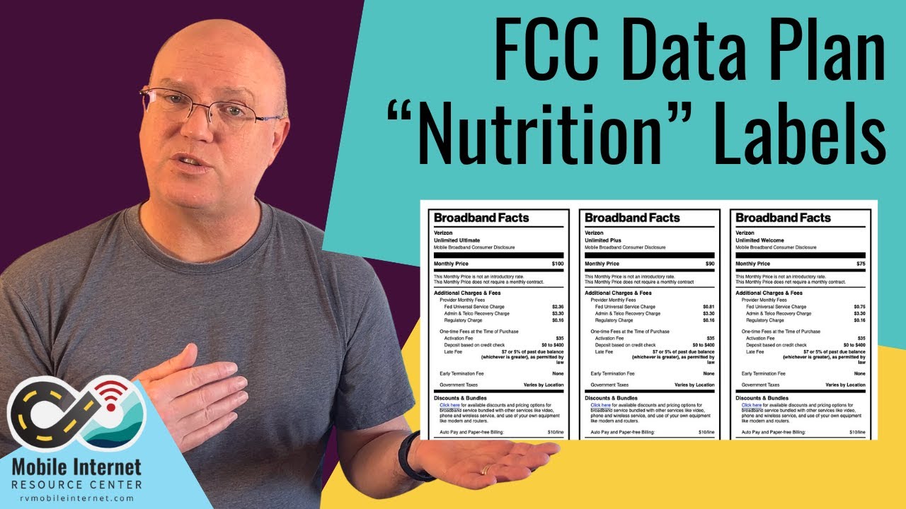 Data Plan Broadband “Nutrition Labels” As Mandated by FCC Now Appearing ...