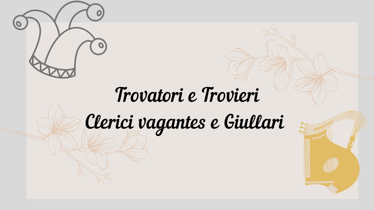 Trovatori e trovieri. La musica profana nel Medioevo - YouTube