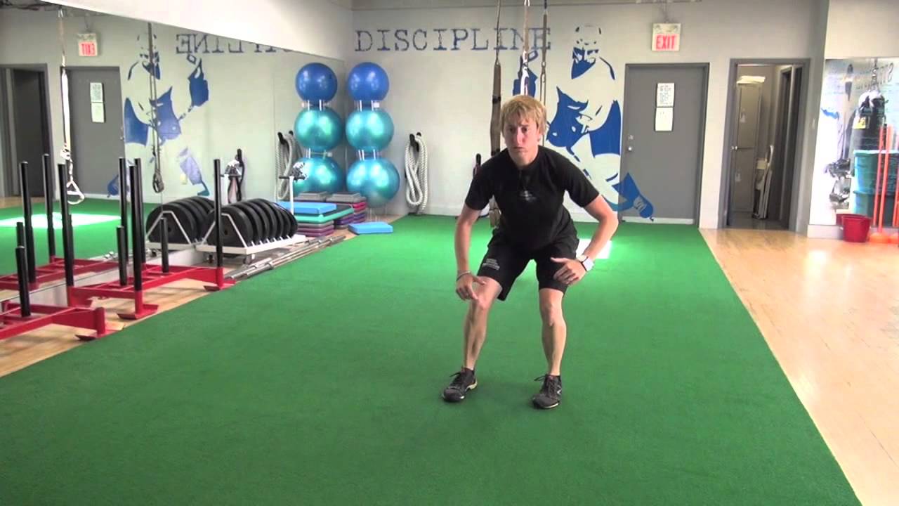 Off-Ice Goalie Drill - Recovery To Lateral Push - YouTube
