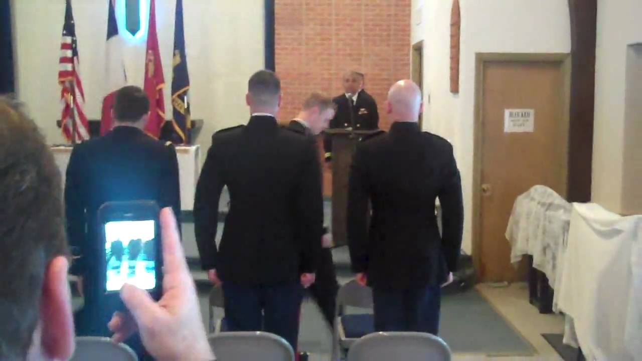 naval aviator entrance to winging ceremony. - YouTube