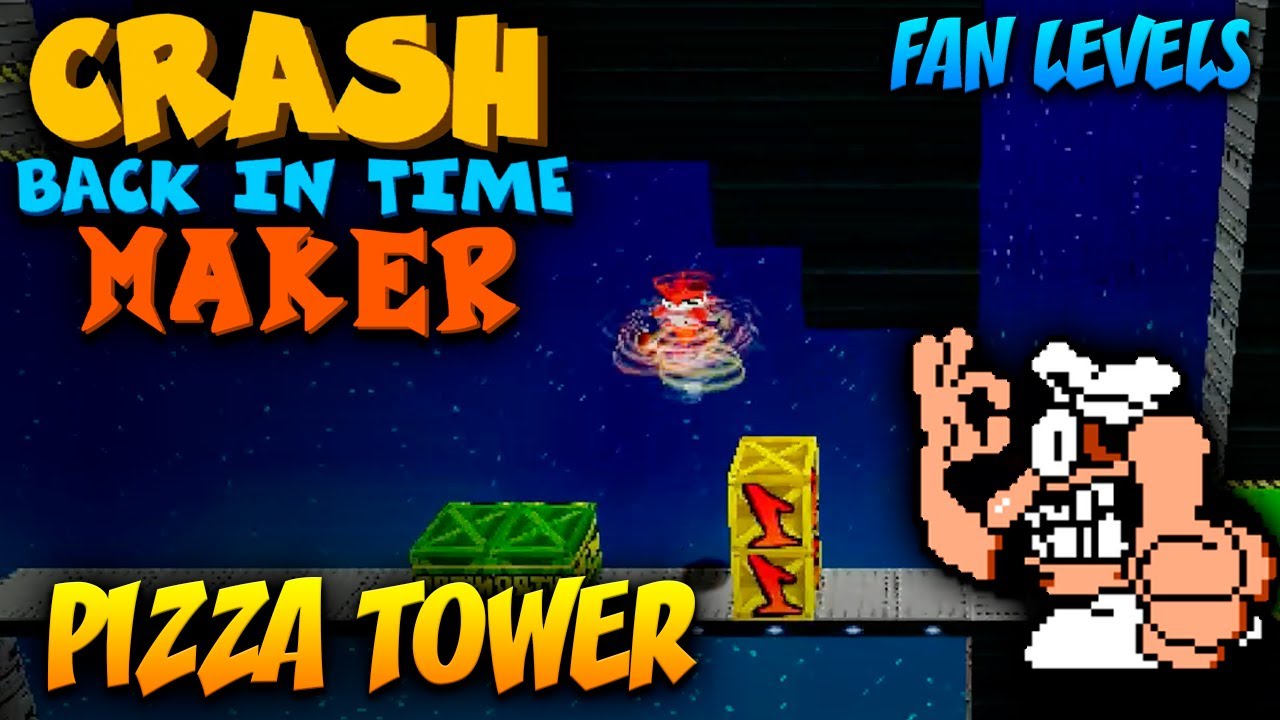 Nivel a lo PIZZA TOWER - Crash Maker | Crash Back in Time - YouTube