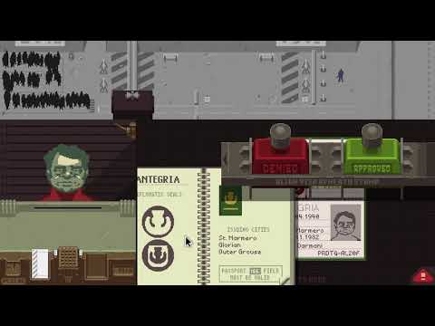 Papers Please Day 2 Easy Mode - YouTube