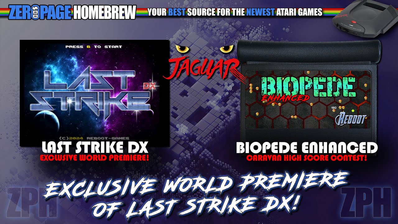 New Atari Jaguar Games! Last Strike DX (WORLD PREMIERE!), Biopede ...