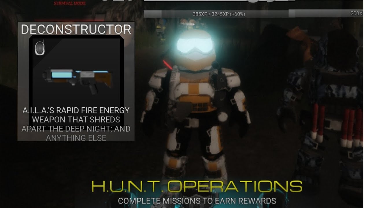 H.U.N.T (survive the night.) DECONSTRUCTOR Gameplay - YouTube