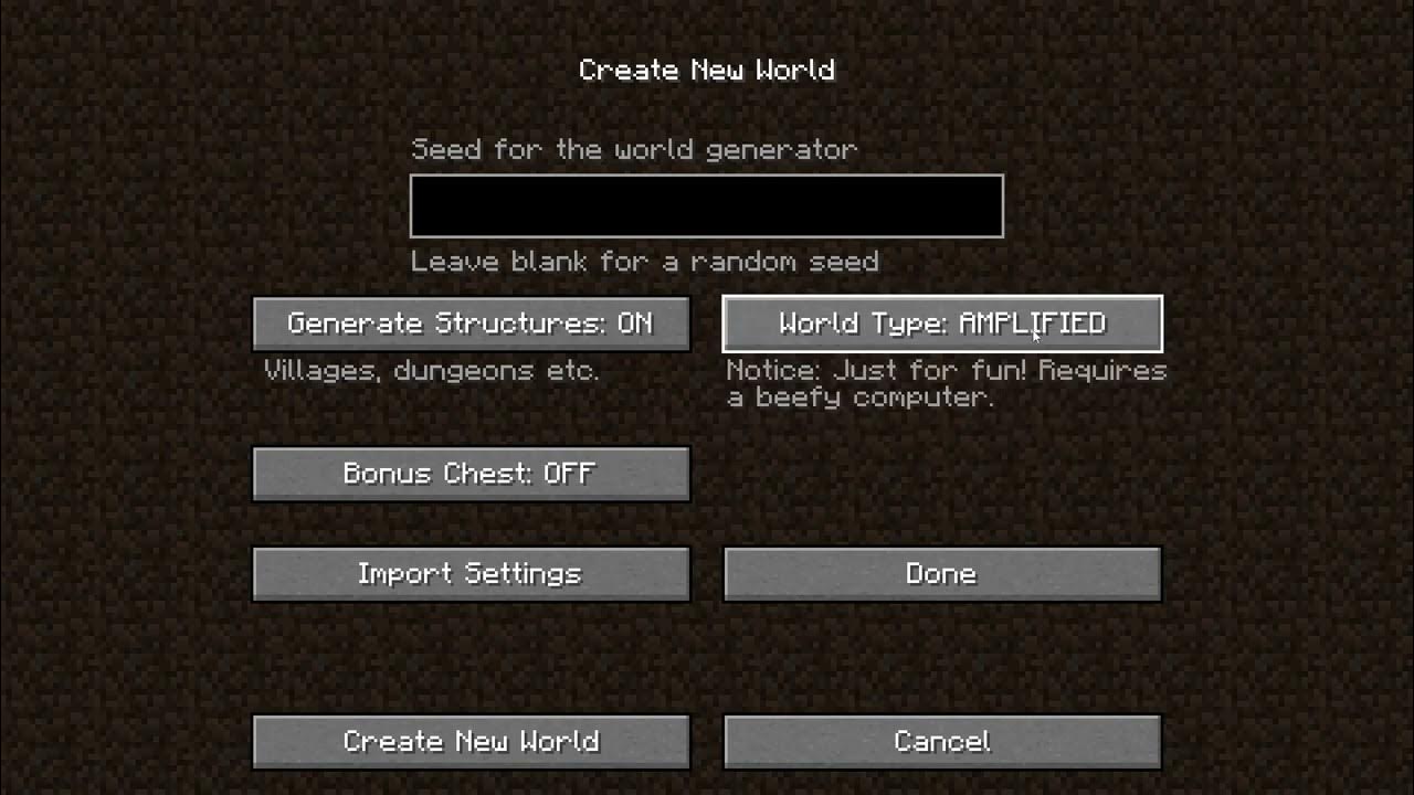 How to Change Minecraft world Settings - YouTube