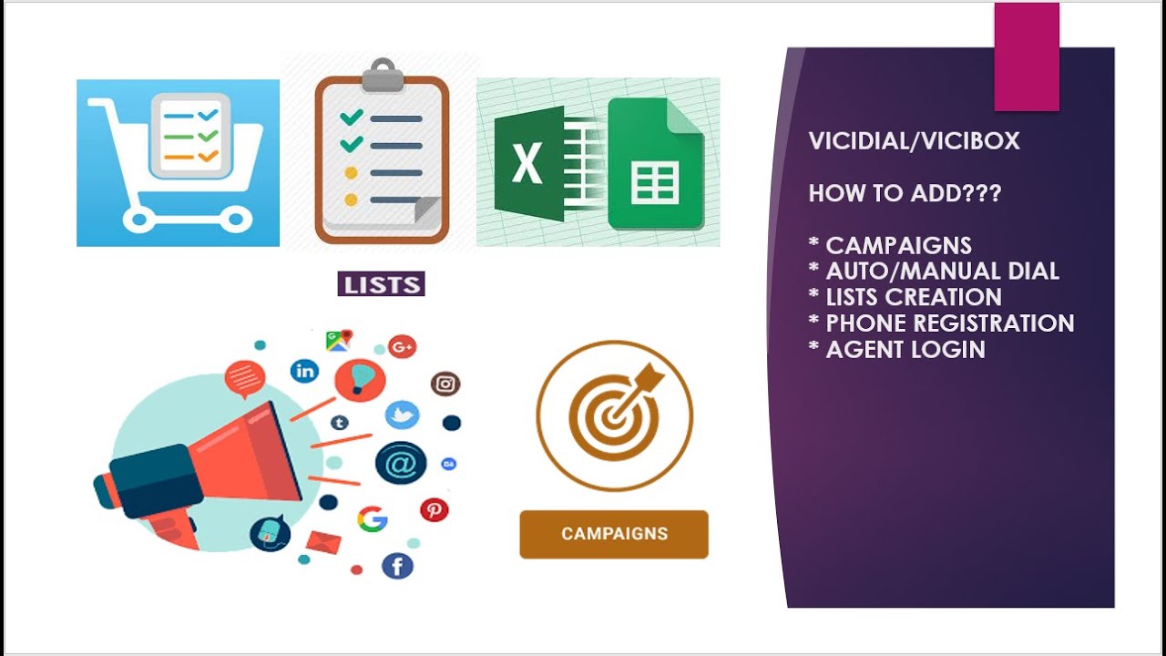PART#2 | CREATE CAMPAIGN, LIST, AGENT LOGIN & PHONE REGISTRATION IN ...