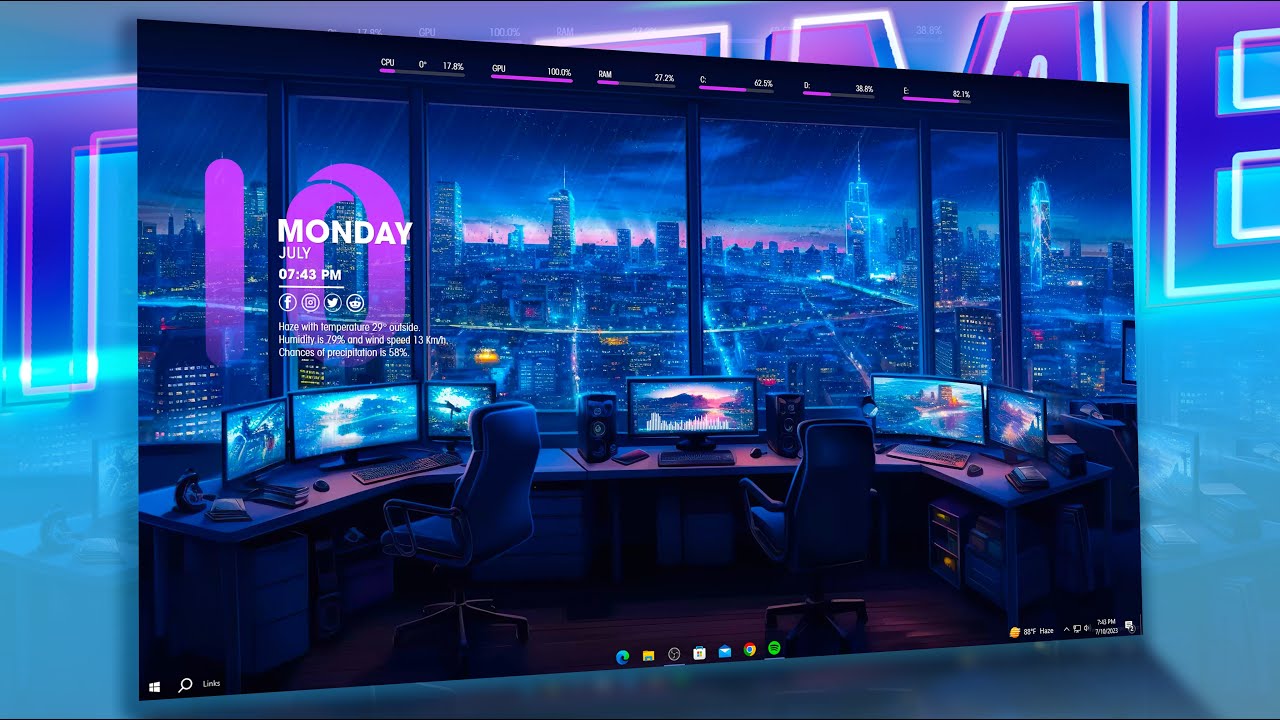 Make Your Desktop Or Laptop Look Awesome || Best Windows Theme 2023 ...