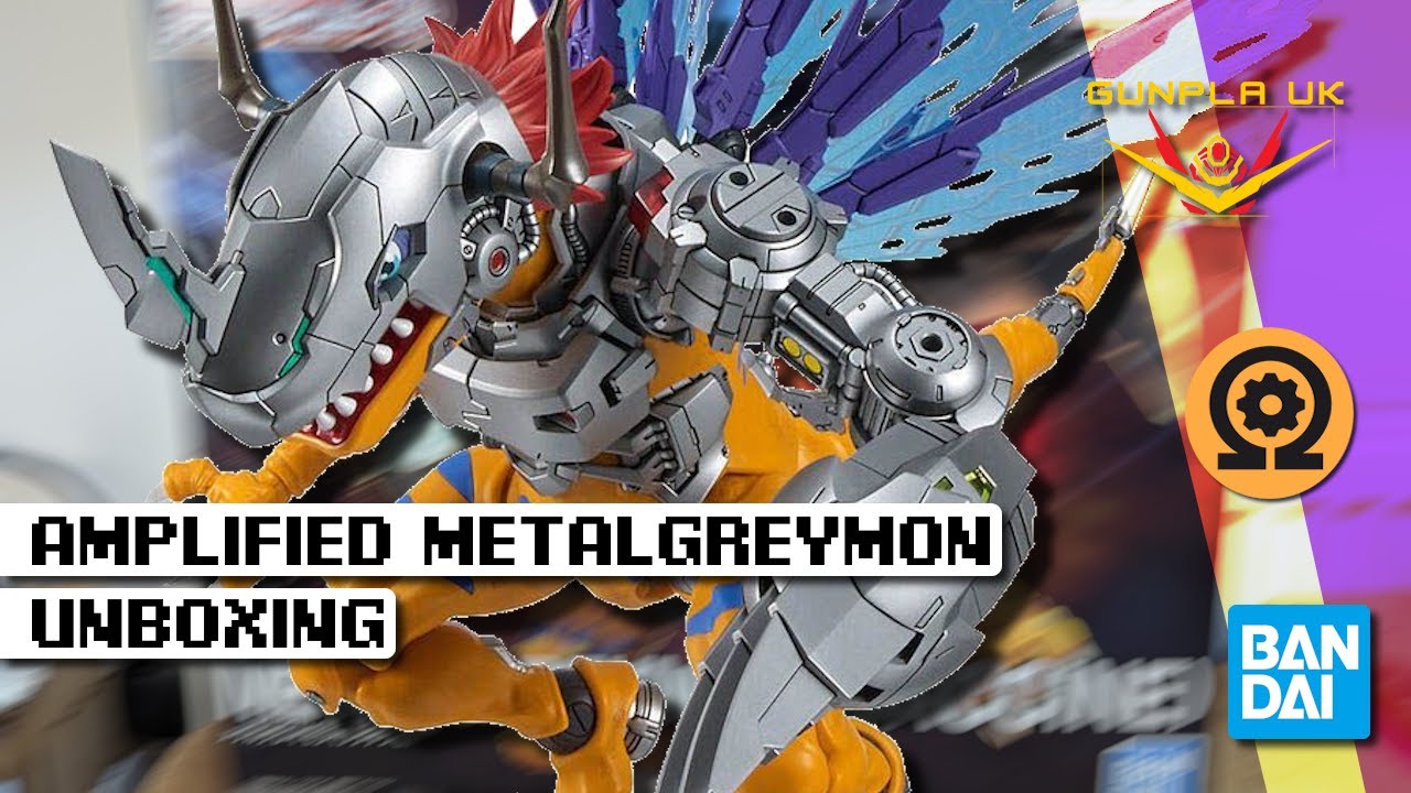 Figure-Rise Standard Amplified MetalGreymon Unboxing - YouTube