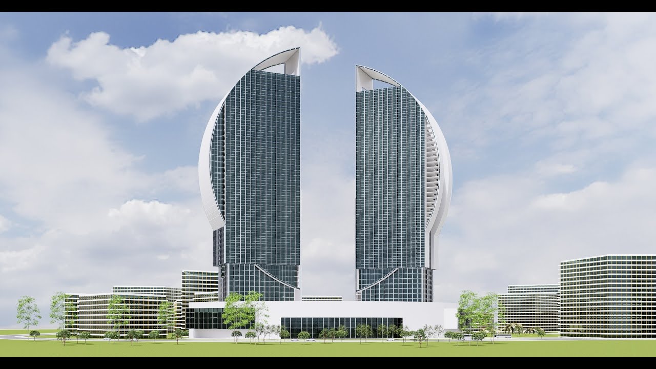 Full Moon Twin Tower CM09(RWU) - Revit Project - YouTube