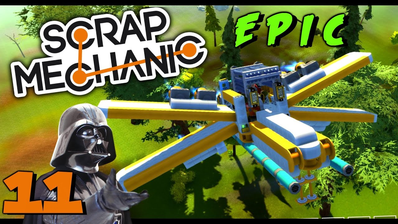 SCRAP MECHANIC #11 | EL MEGA X-WING CON UN NUEVO SISTEMA DE VUELO ...