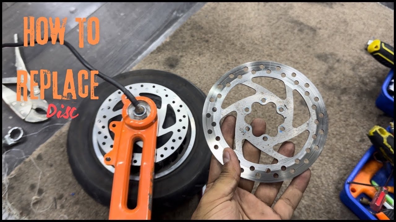 How To replace inokim ox Scooter Rear Brake Disc & Repair 👍 - YouTube