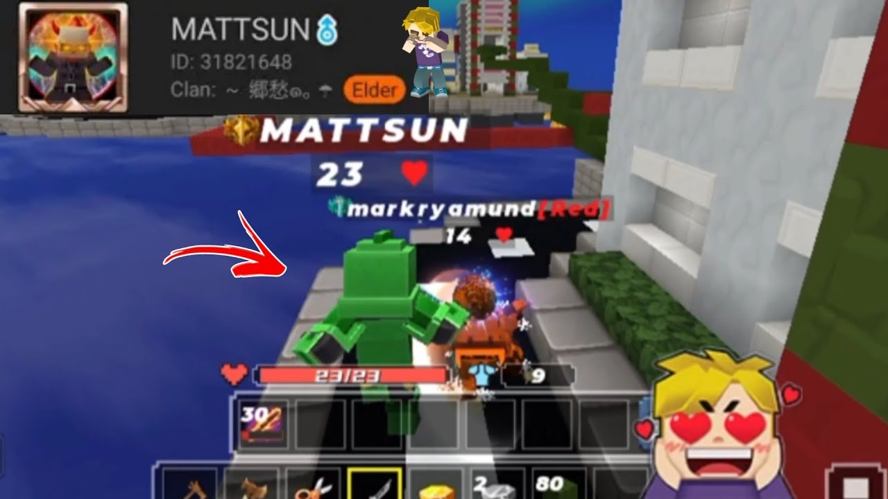 Becoming MATTSUN for 1 match!!! (Blockman Go) - YouTube