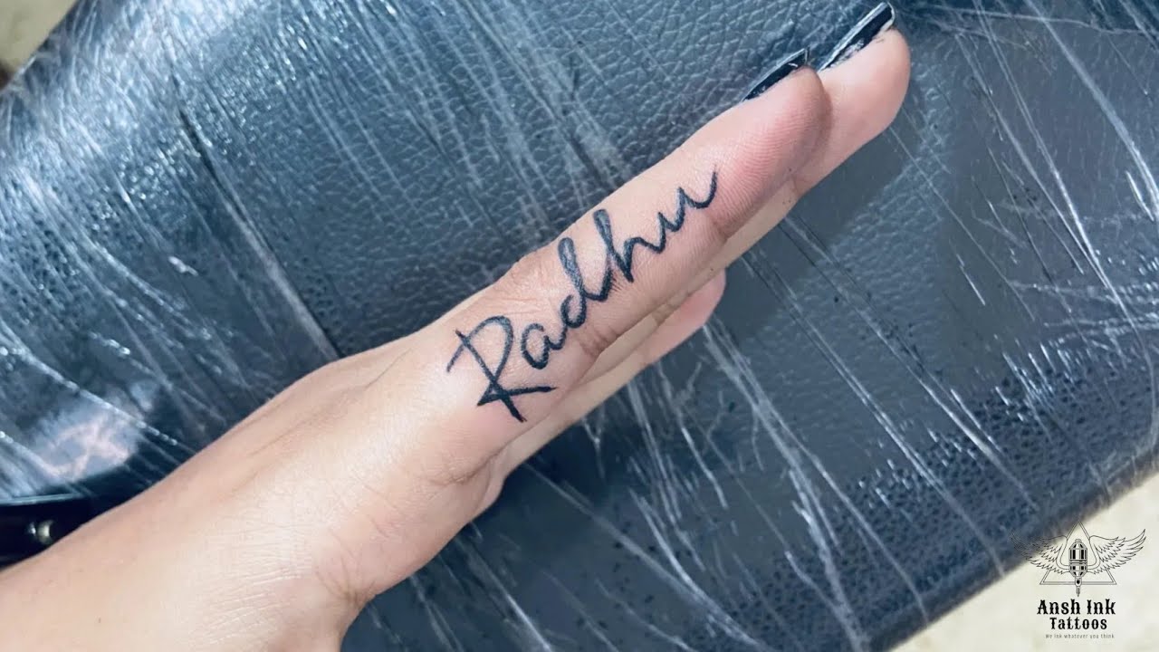 Name Finger Tattoos